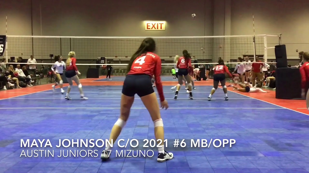 Maya E.Johnson c/o 2021 #6 MB/OPP Austin Juniors 17 Mizuno - YouTube