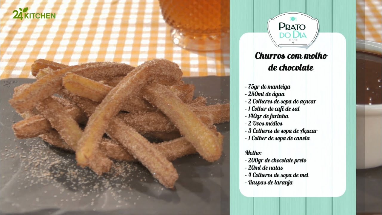 Churros com Molho de Chocolate | Prato do Dia 2 - YouTube