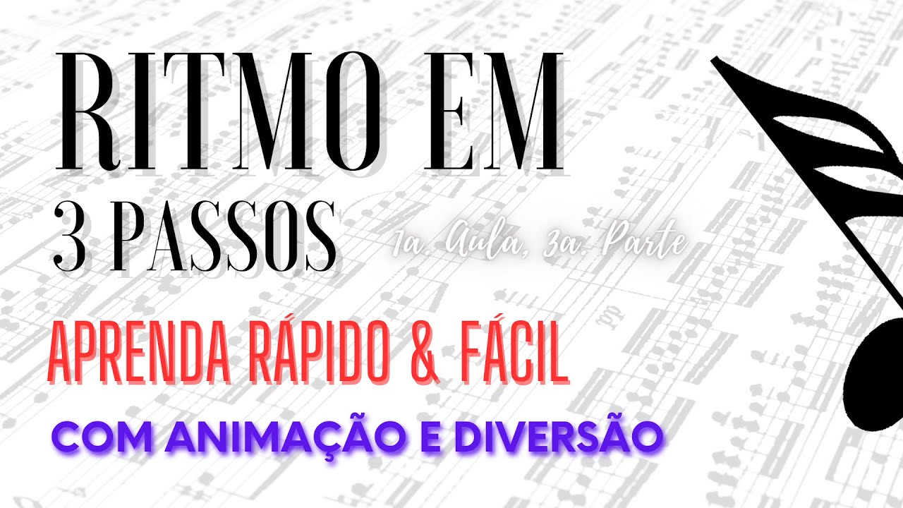 APRENDA RITMO EM 3 PASSOS - YouTube