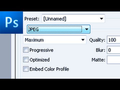 Photoshop Tutorial: Optimize Images For the Web -HD- - YouTube
