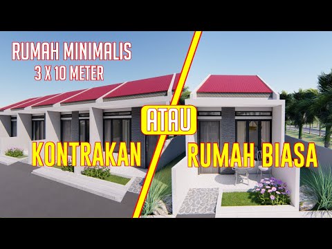 RUMAH MINIMALIS COCOK UNTUK KONTRAKAN LOW BUDGET.