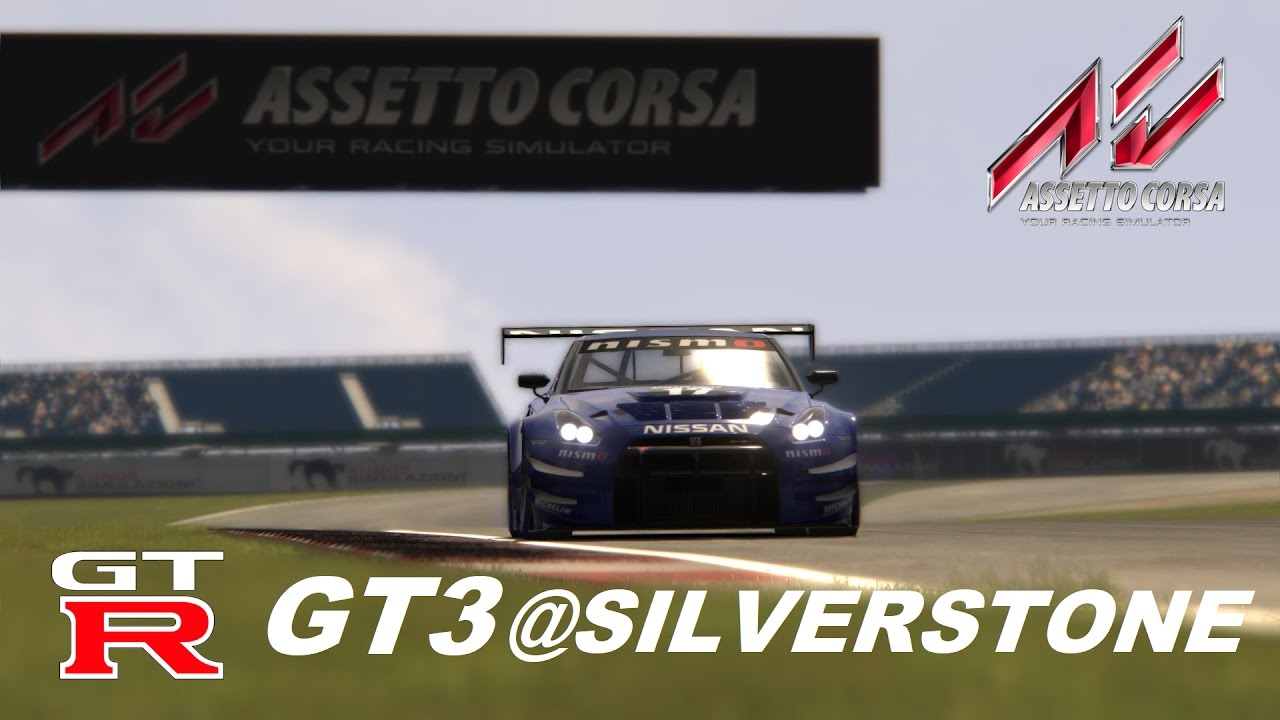 ASSETTO CORSA NISSAN GTR GT3 SILVERSTONE 2.00.909 PLUS FULL SETUP - YouTube