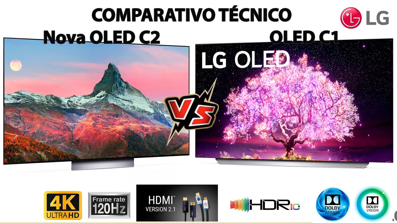 OLED C1 VS OLED C2 QUEM ENTREGA MAIS? - YouTube