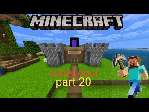 how to make water door#minecraft#survival series#viralvideo - YouTube