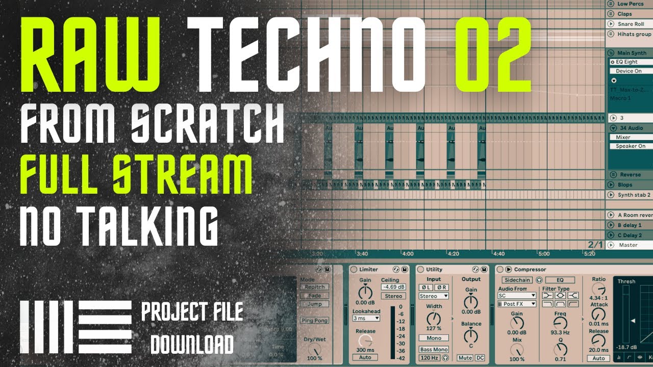 Raw Techno Tutorial from Scratch to finished track ( Ableton Live ...
