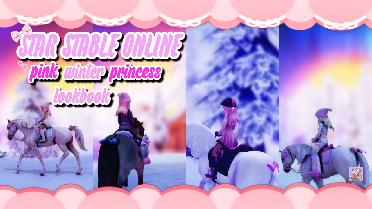 star stable: pink princess winter lookbook ♡ - YouTube