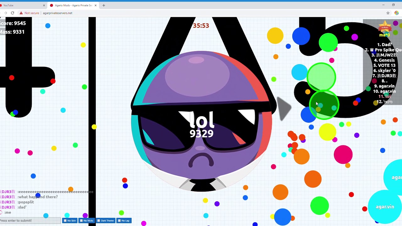 Agario Mods Agario Private Server Google Chrome 12 15 2018 2 41 50 PM ...