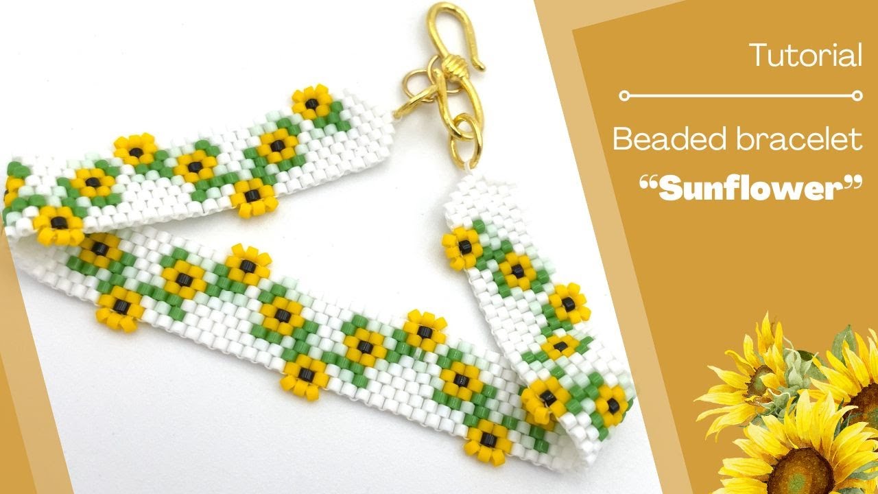 The Secret to Perfect Peyote Stitch: Sunflower Bracelet Tutorial - YouTube