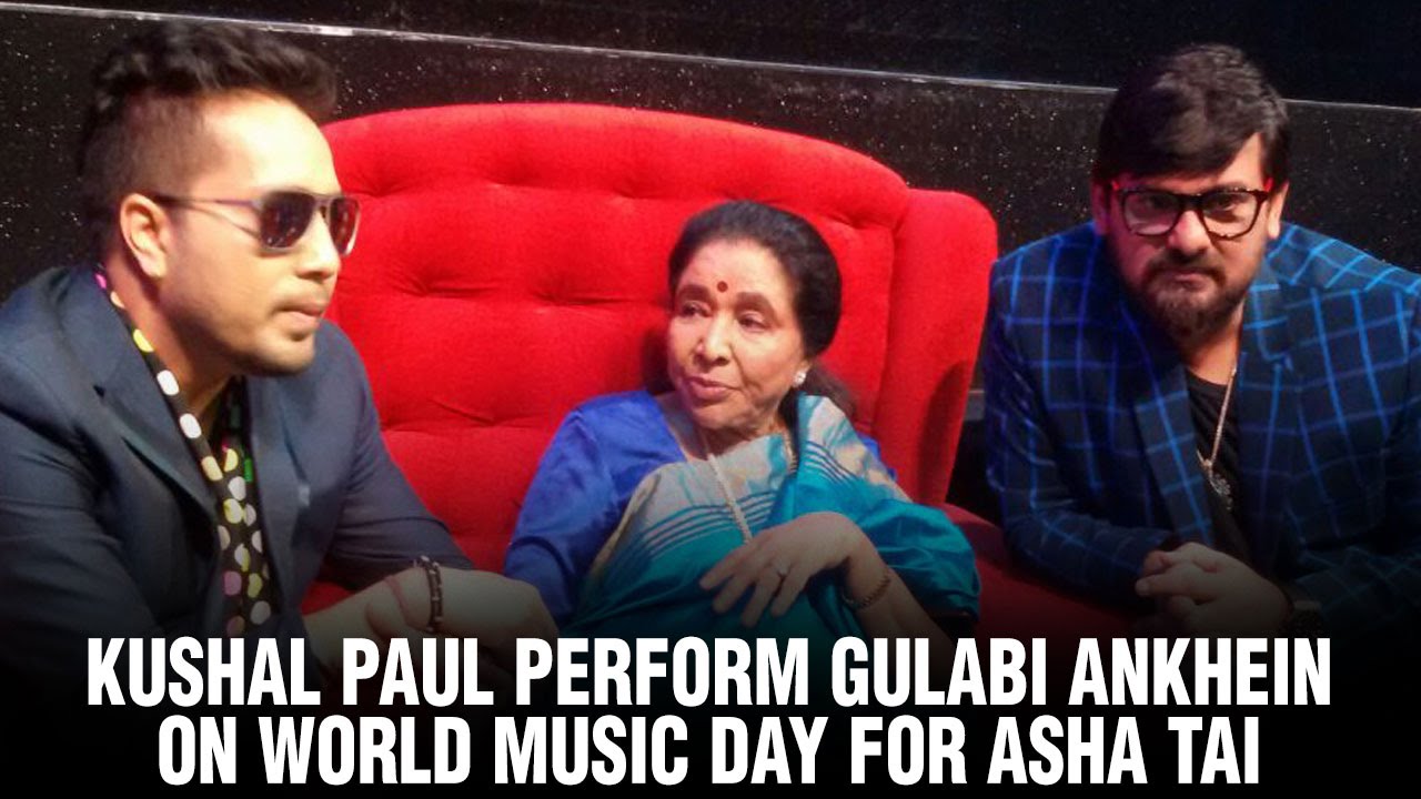 Kushal Paul perform Gulabi Ankhein on World Music Day for Asha tai | Sa ...
