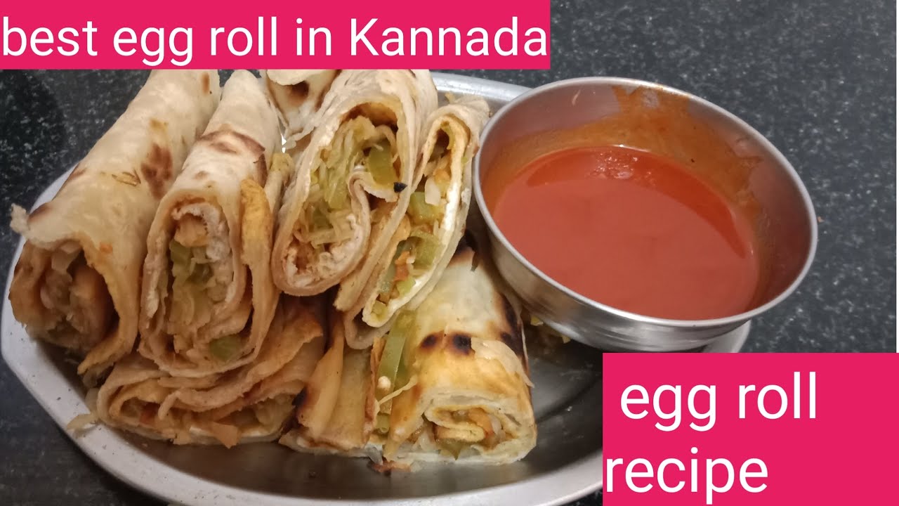 👍street style egg roll recipe#egg roll#best egg roll in Kannada - YouTube