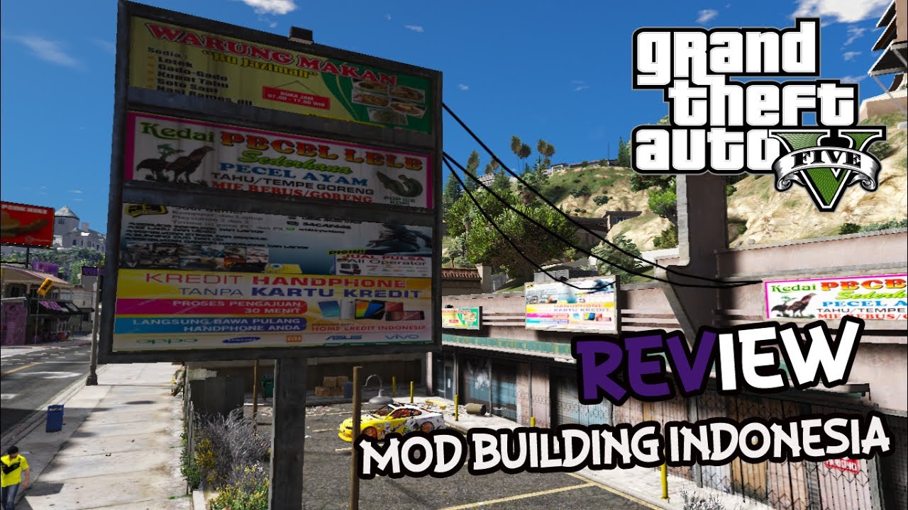 GTA V Mods Bangunan Indonesia - YouTube