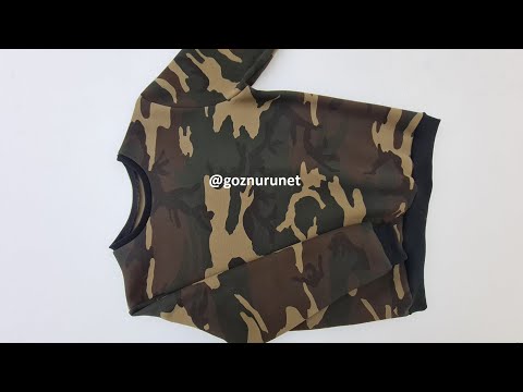 Erkek L Beden Eşofman Üstü Kesimi Ve Dikimi