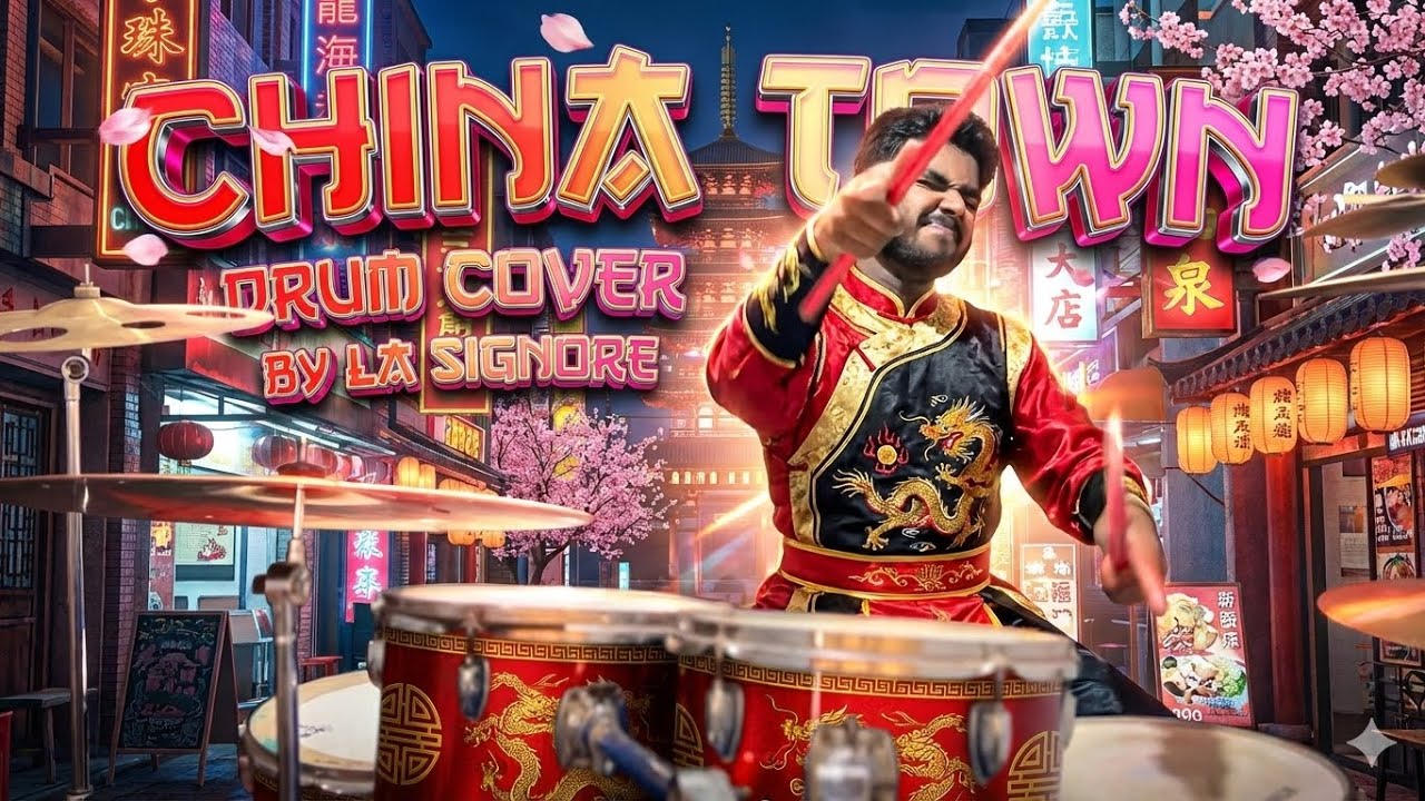 China Town Drum Cover by USL | @LaSignoreMusic - YouTube