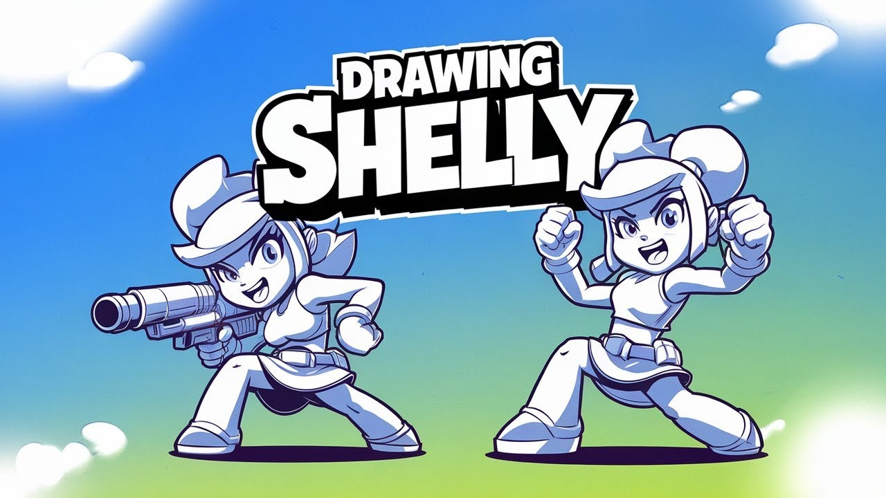 From Lines to Life: Drawing Shelly (Brawl Stars) , Poised and Bang Bang ...