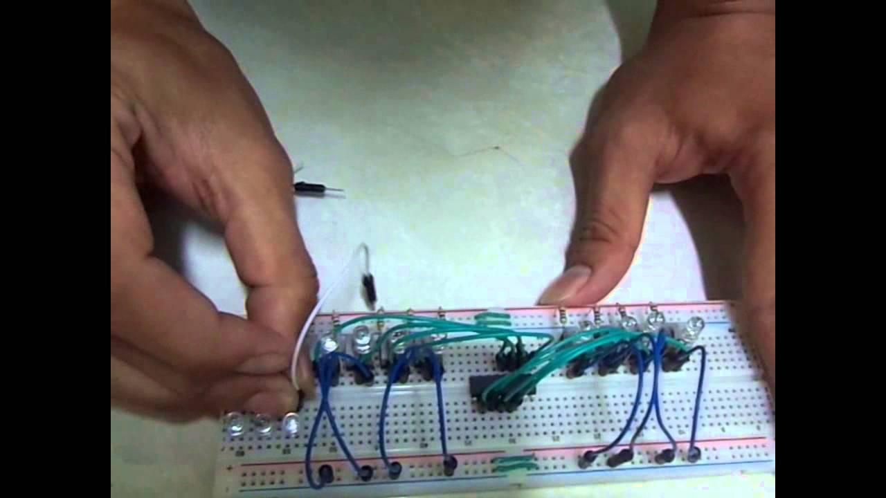 rangkaian encoder sederhana (Elektro UTM) - YouTube