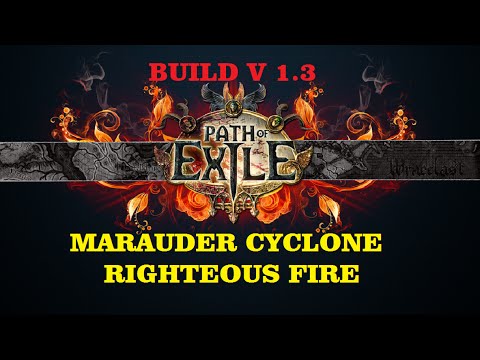 Path Of Exile - Cyclone Righteous Fire Build lvl 93 - YouTube