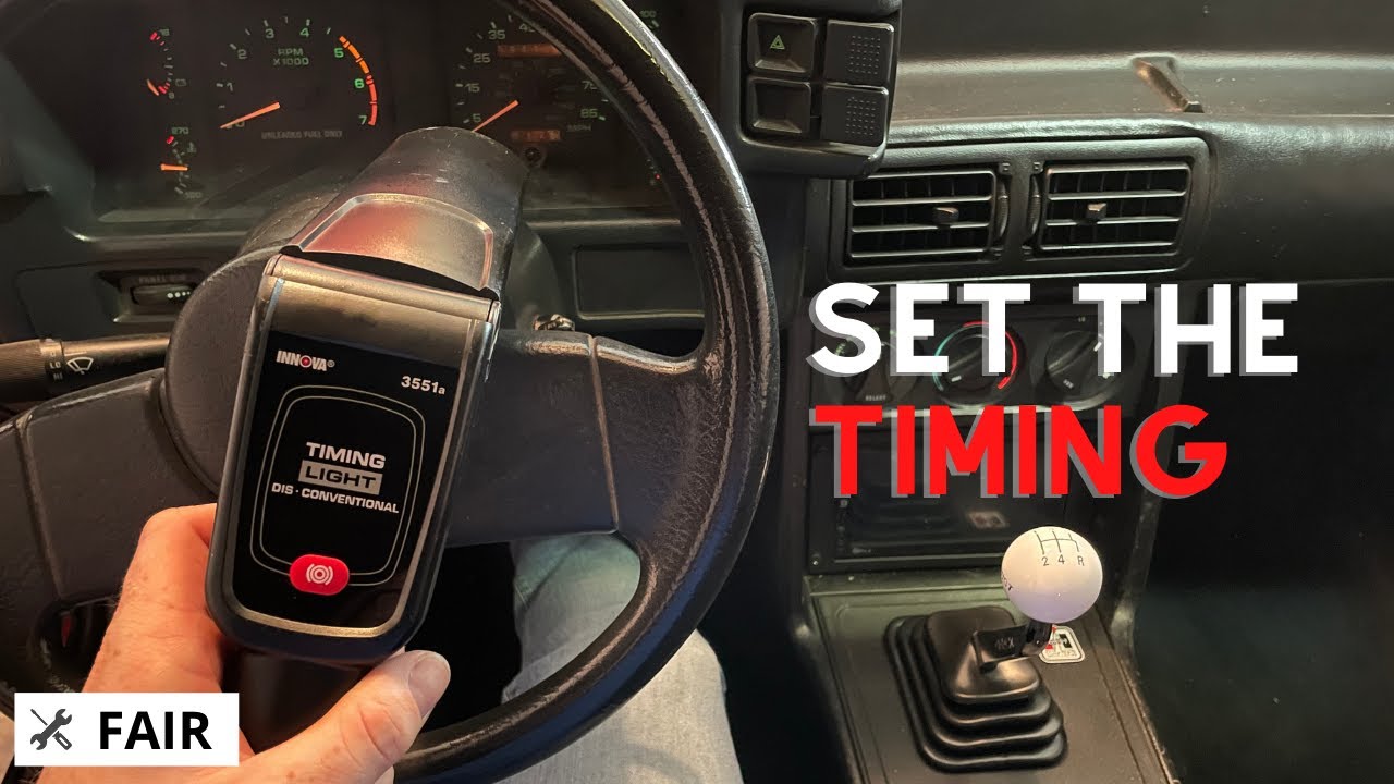 How to set the Timing on an 87-93 Foxbody Mustang - YouTube