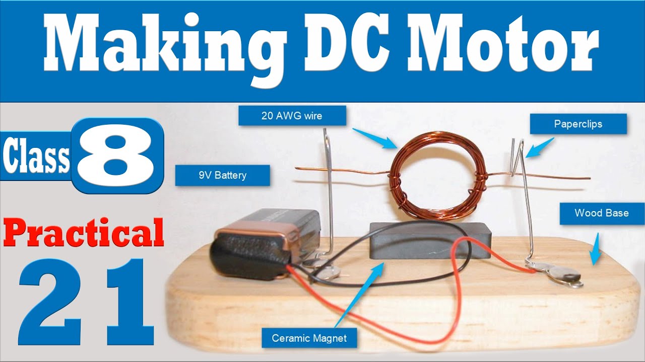 Making DC Motor Class 8 P21 - YouTube
