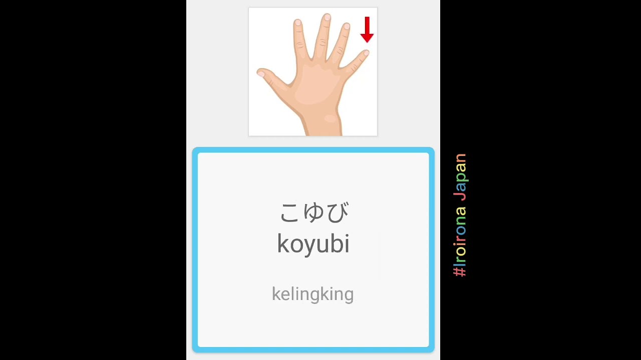 YUBI II Jari Dalam Bahasa Jepang - YouTube
