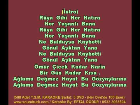 500 - T.S.M KARAOKE - Ağlama Degmez Hayat - Nalan