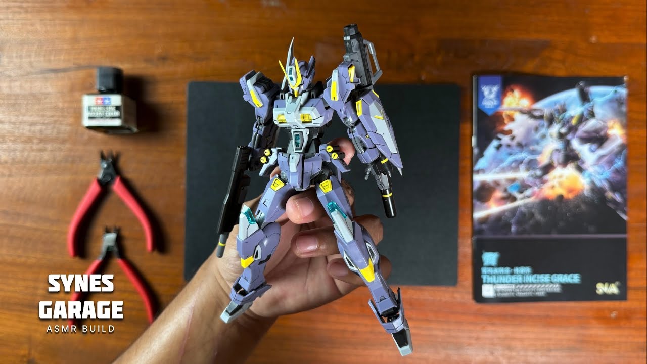 Thunder Incise Grace RG 1/144 | ASMR BUILD | model kit by SNAA - YouTube