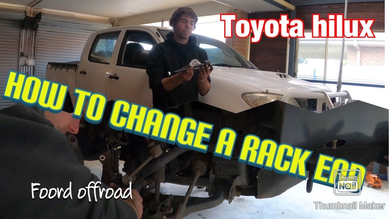 How to change a rack end - Toyota Hilux n70 kun26r - YouTube