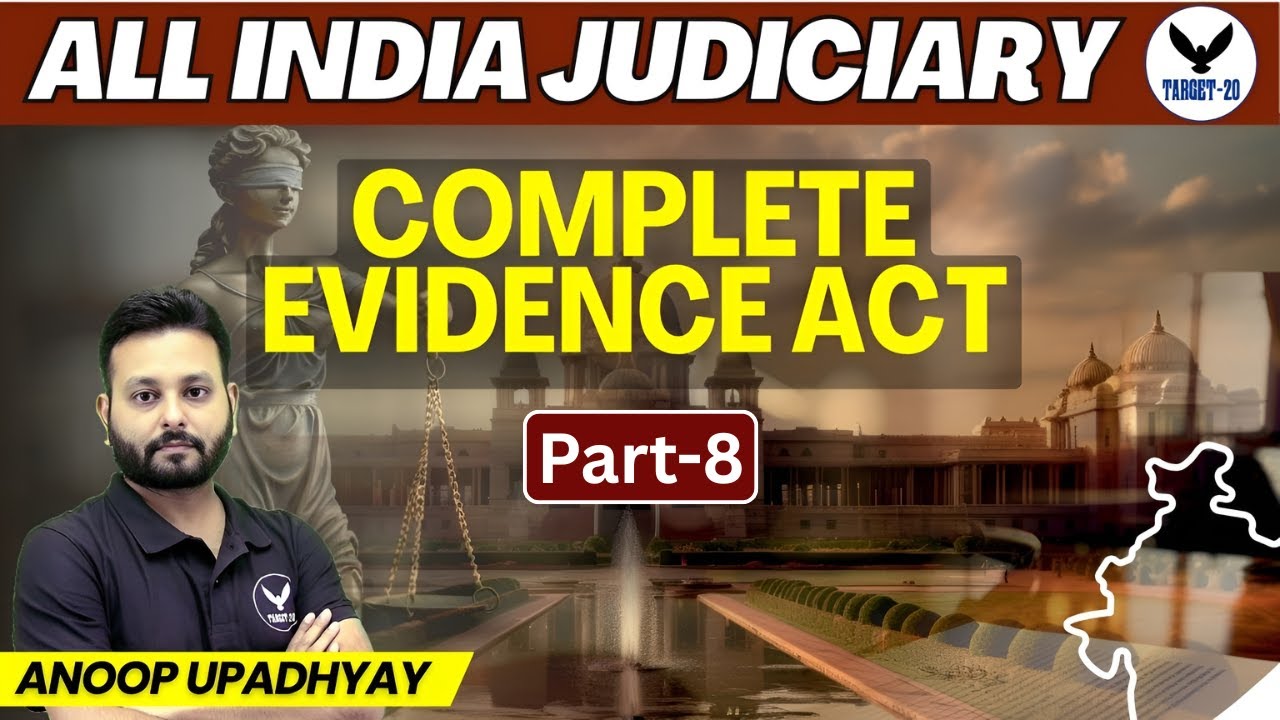 Evidence Act | Complete Evidence Act One liner Part 8 | Anoop Upadhyay ...
