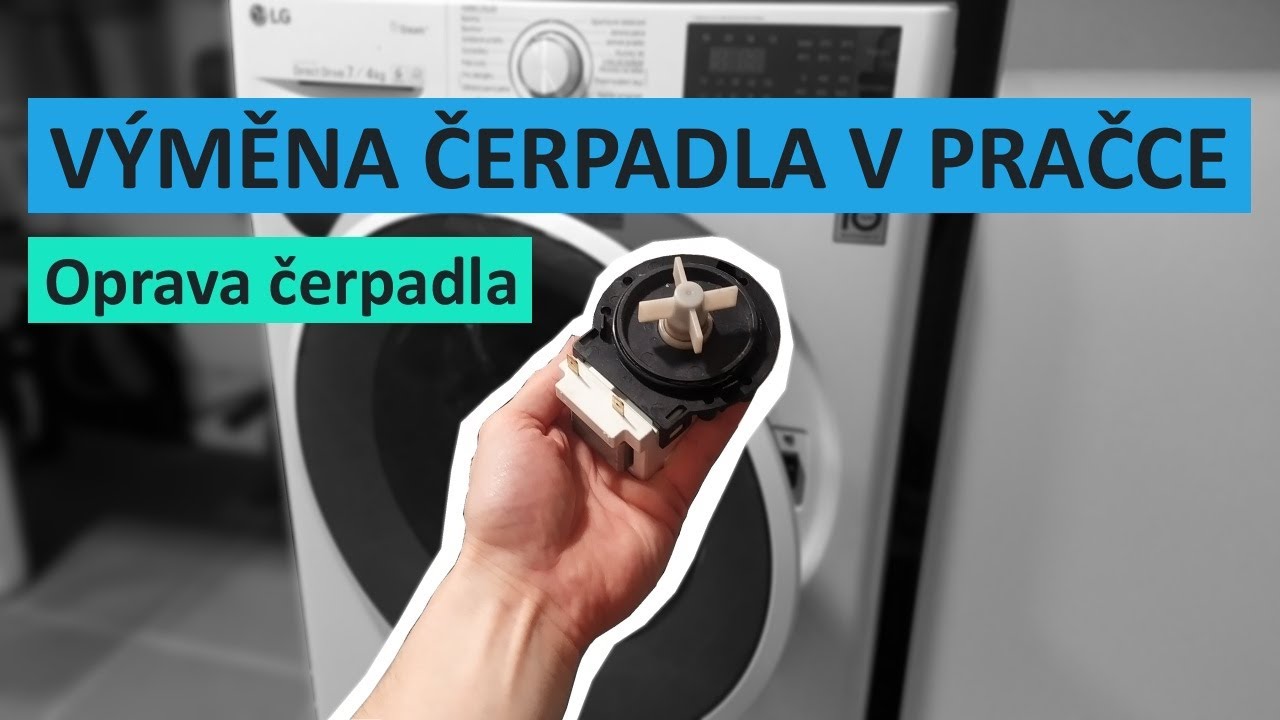 Výměna čerpadla v pračce + oprava čerpadla - YouTube