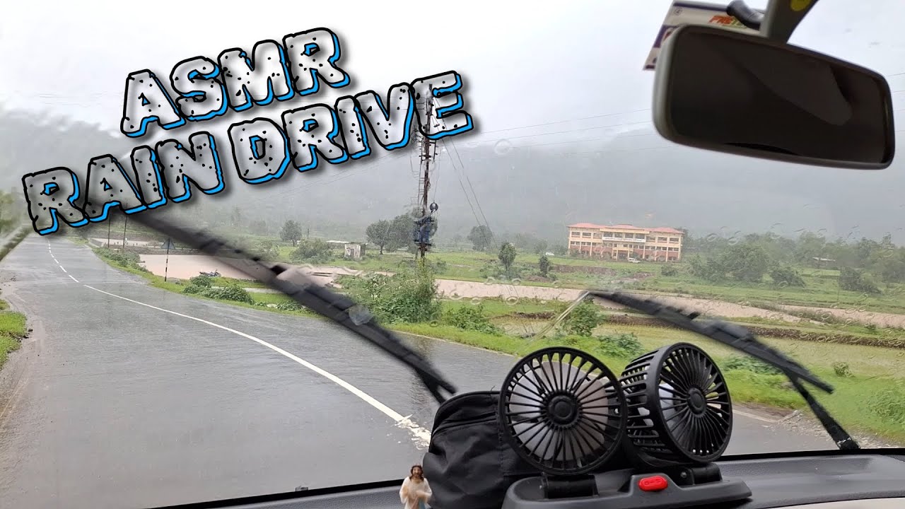 ASMR Rain Drive | Eeco Van | Relaxing Rain Drive | Western Ghats ...