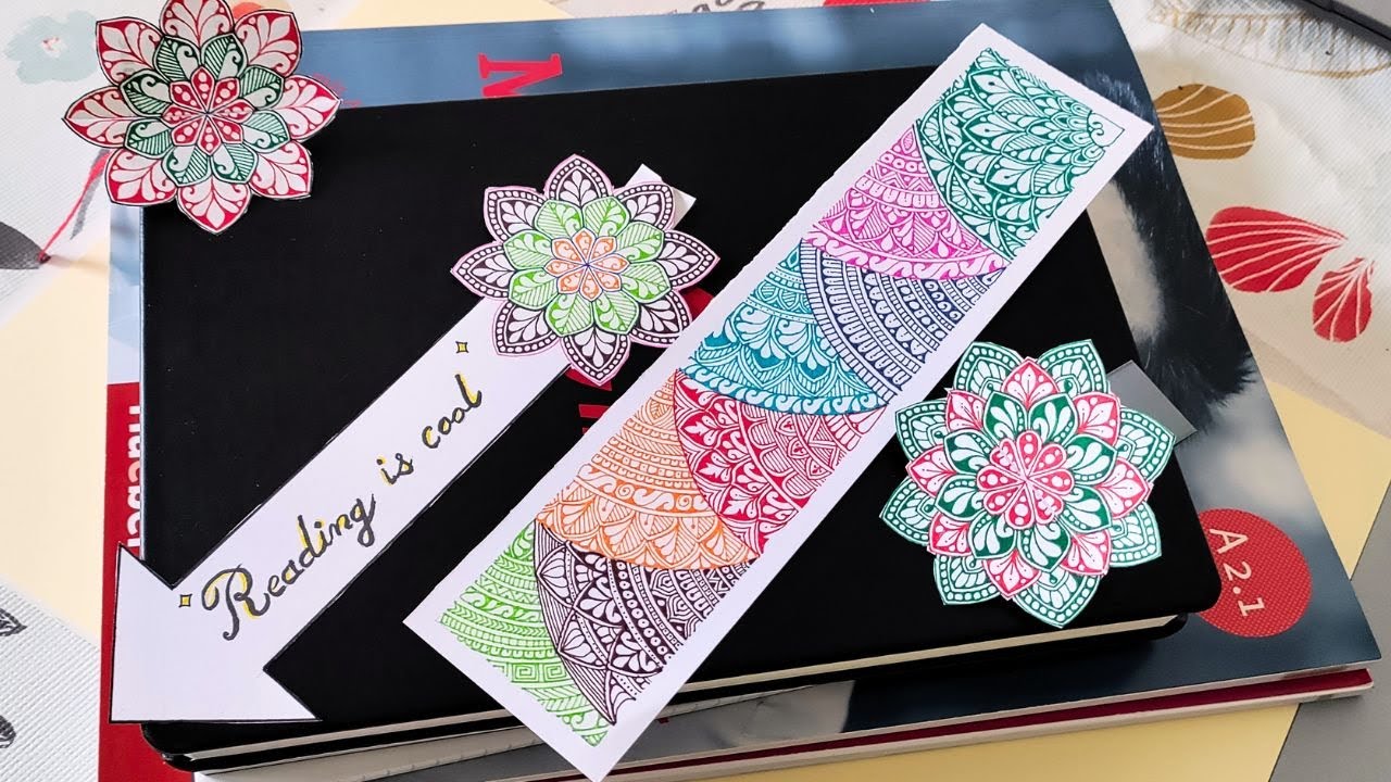 DIY new bookmark ideas | Easy to make mandala bookmarks - YouTube