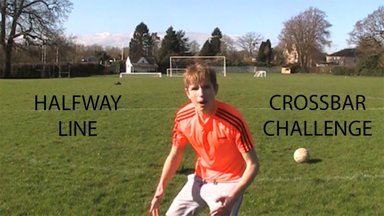 HALFWAY LINE FOOTBALL CHALLENGE! - YouTube
