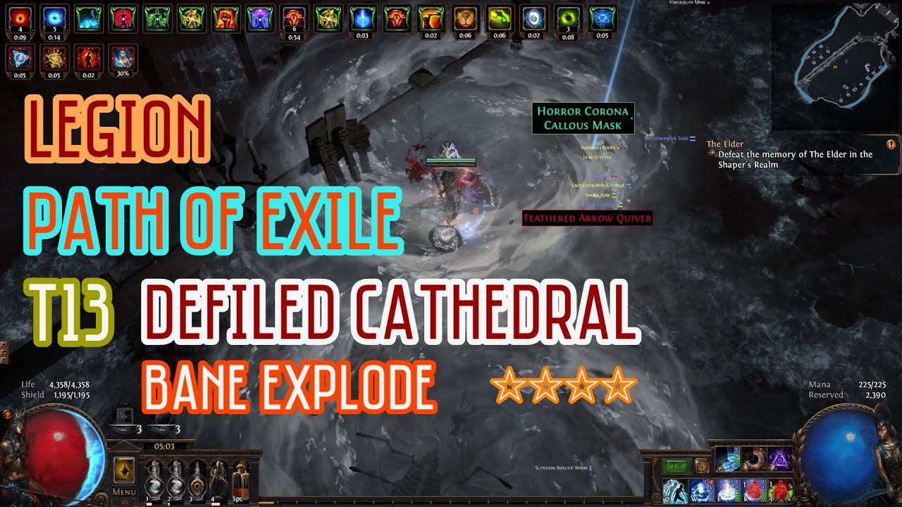 Defiled Cathedral Map - With Some Legion Content - Path Of Exile - POE ...