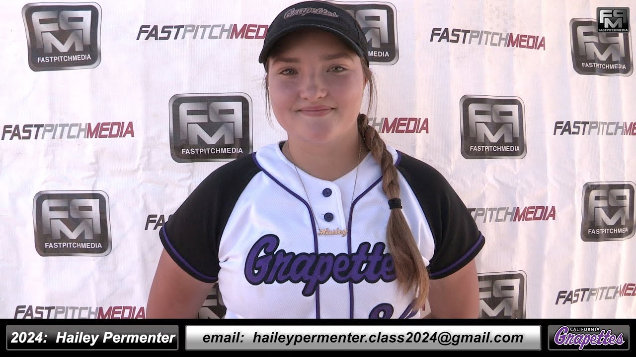 2024 Hailey Permenter Third Base and Outfield Softball Skills Video ...