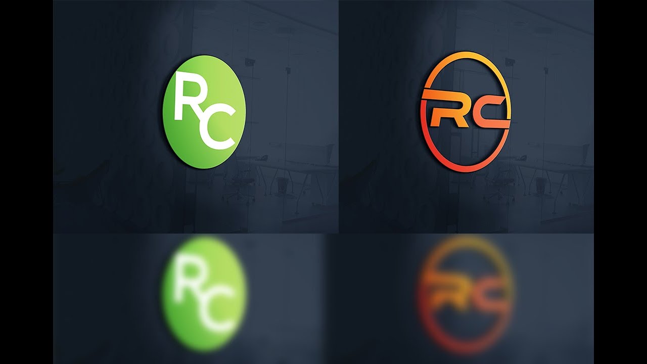 RC Alphabet Typography professional Logo Design for Begginers in ...