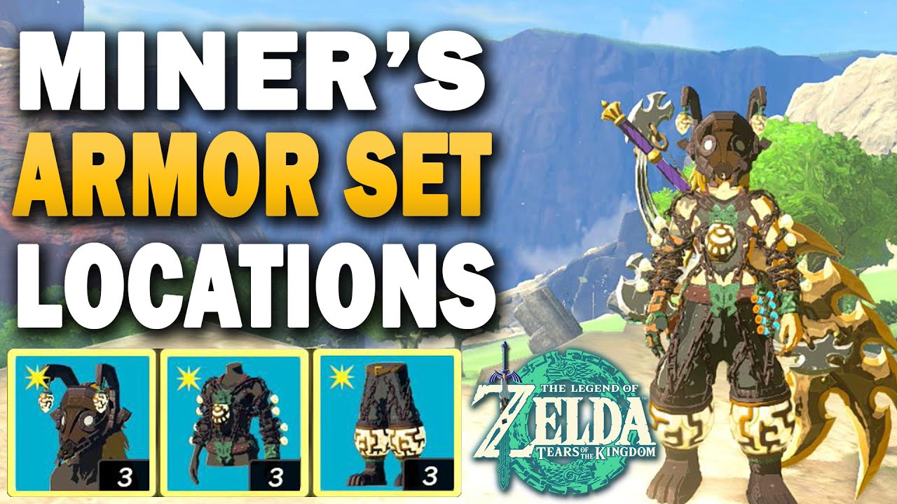Zelda Tears Of The Kingdom - Miner's Armor Set Location - YouTube
