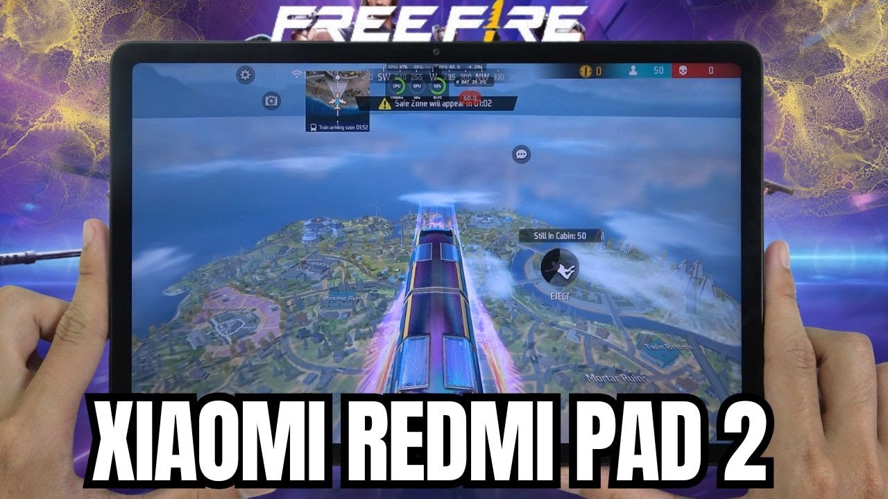 Xiaomi Redmi Pad 2 test game Free Fire Mobile | Helio G100 Ultra - YouTube