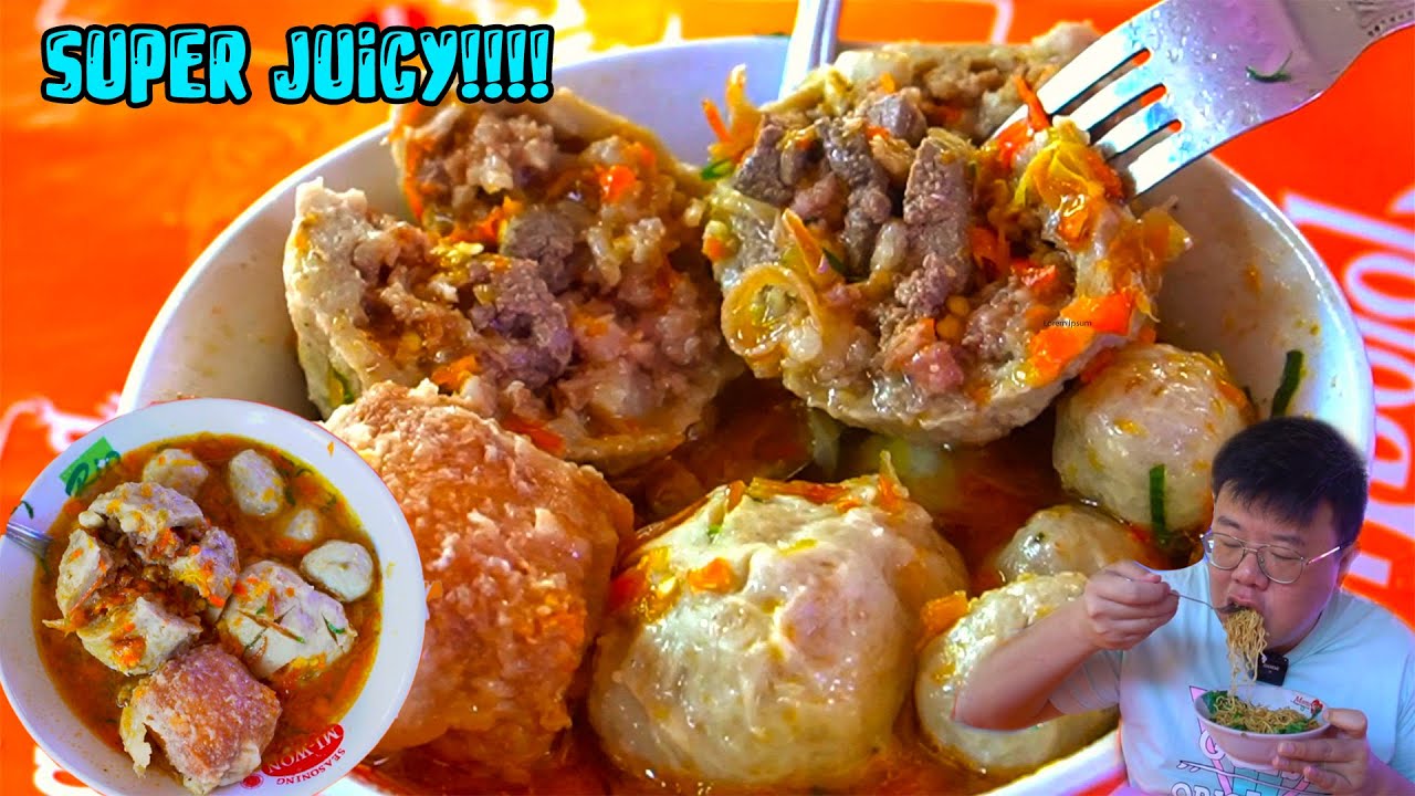 SEDEP BENER...!!! BAKSO RUDAL JUMBO ISI ATI SAPI DI BANDUNG... - YouTube