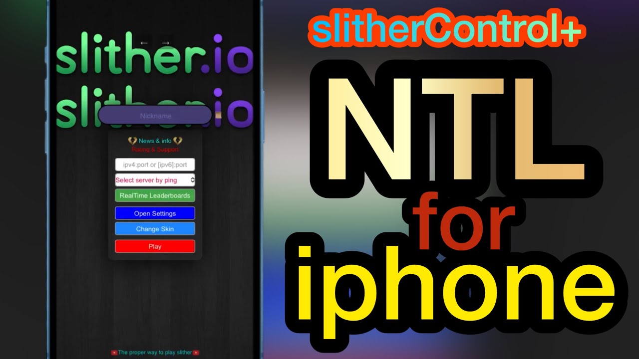 【slither.io】 iPhoneでNTL MODを導入する方法 ｜ slitherControl+ by @Lucky_62388 ...