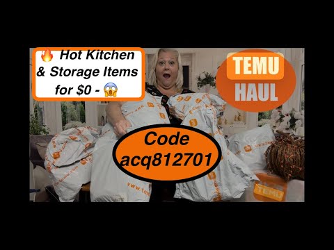 🔥HOT TEMU KITCHEN & 🏡 HOME ESSENTIALS HAUL - YouTube