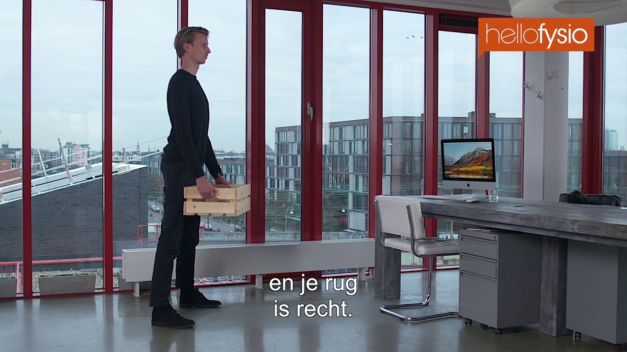 Wat moet jij weten over goed tillen | HelloFysio - YouTube