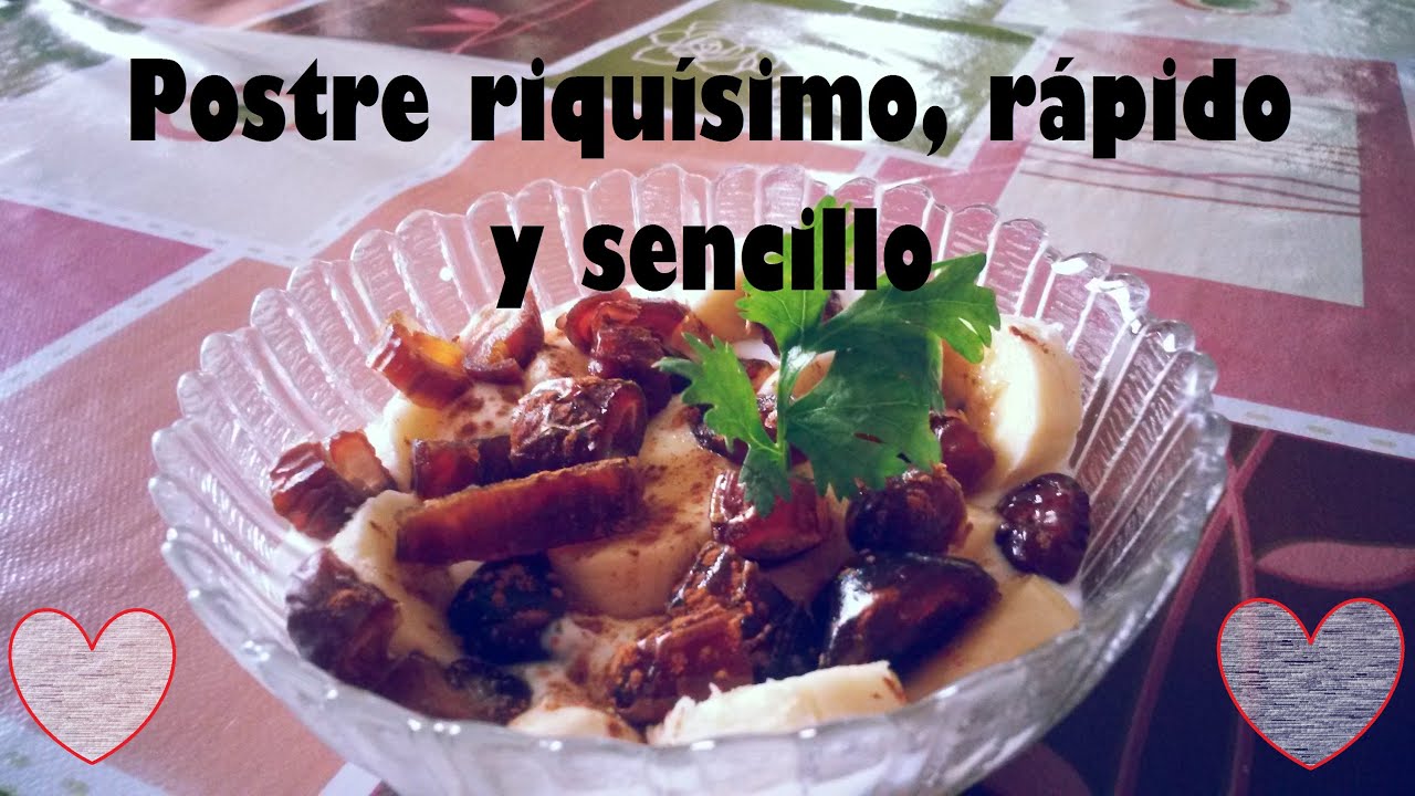 Postre riquísimo, rápido y sencillo - YouTube