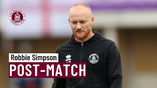 Robbie Simpson post Enfield Town (H) by @ClaretsTV - eDayFm