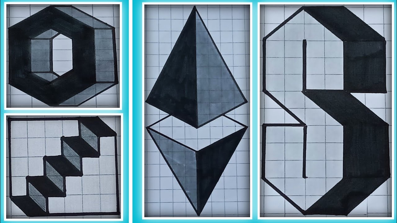 Easy 3D Arts Drawing For Beginners ।How To Draw 3D Art Tutorial Easy ...