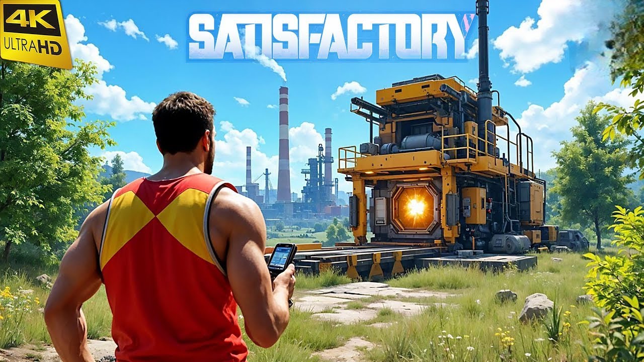 SATISFACTORY BUILDING A AUTOMATIC FARM - YouTube