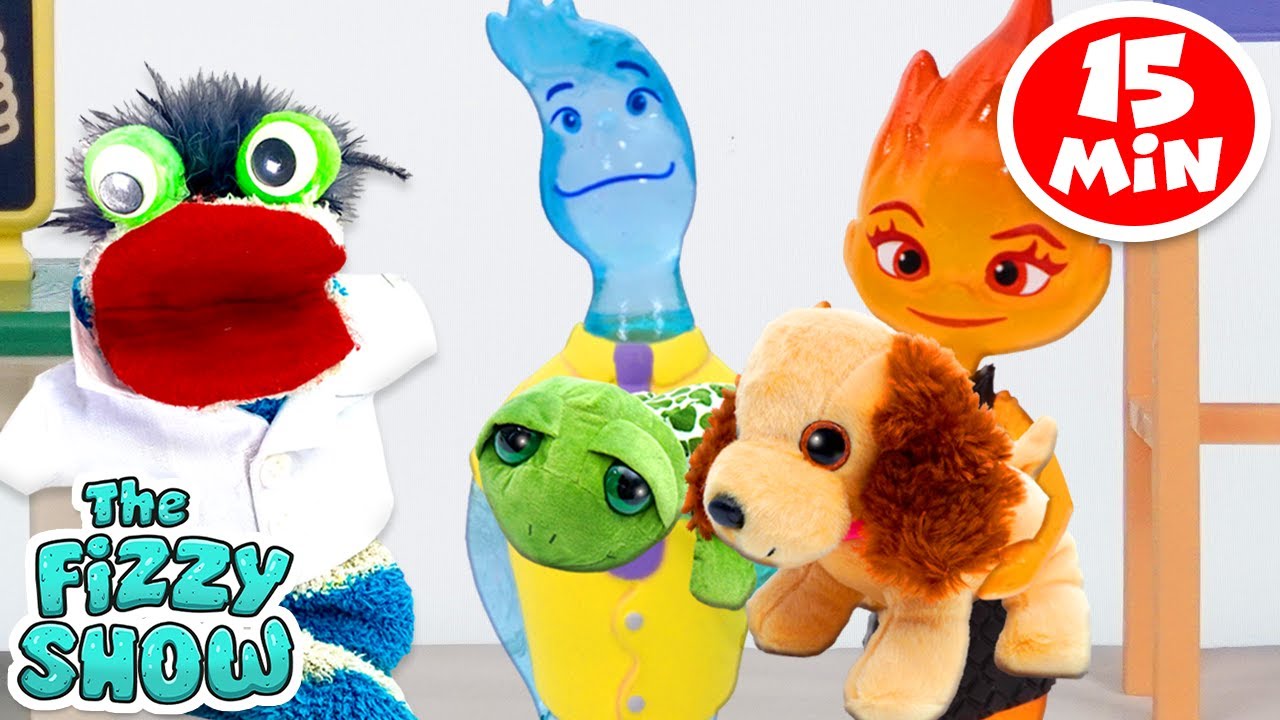 Fizzy The Pet Vet And Disney Pixar's Elemental Wade Help Cute Animals ...