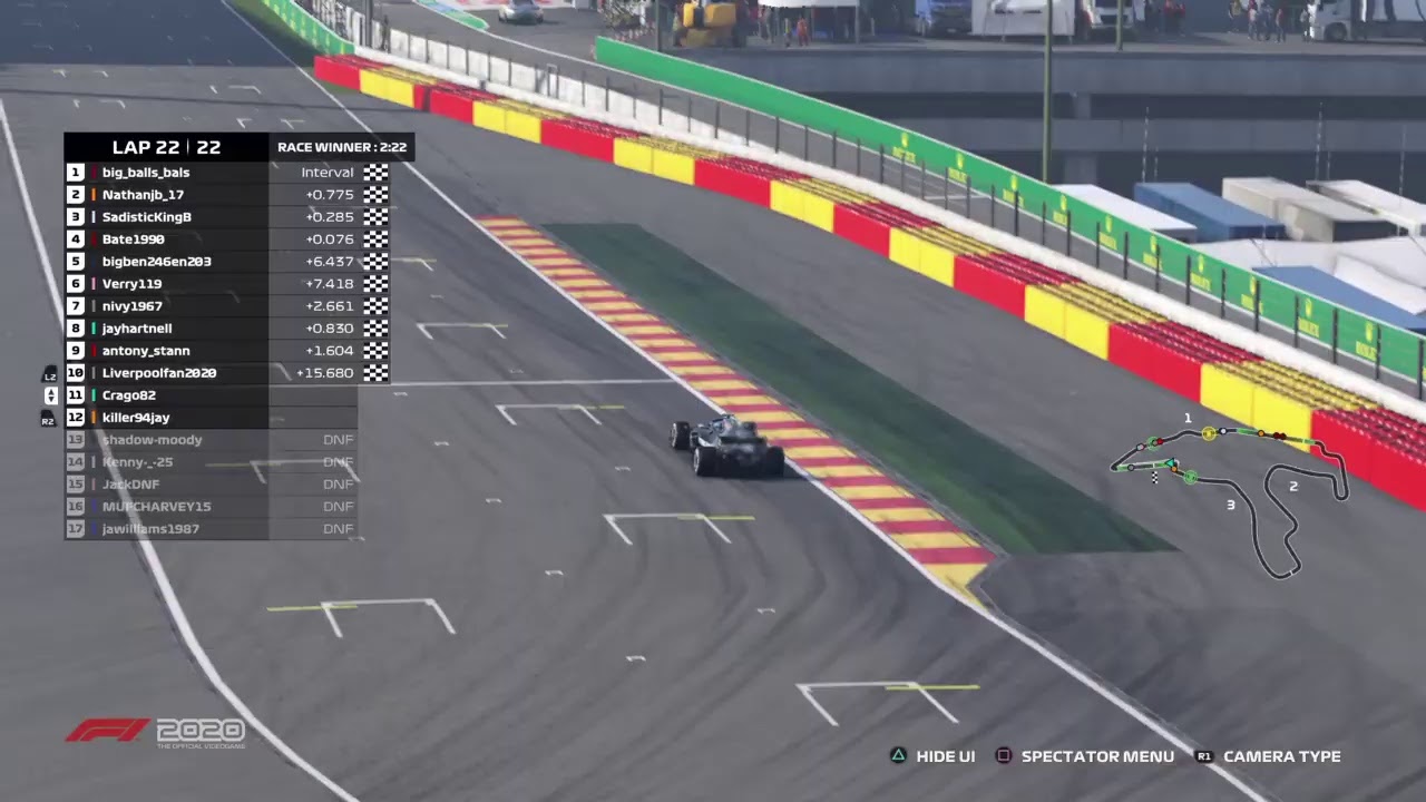 Full Throttle Racing F1 2020 Spa - YouTube