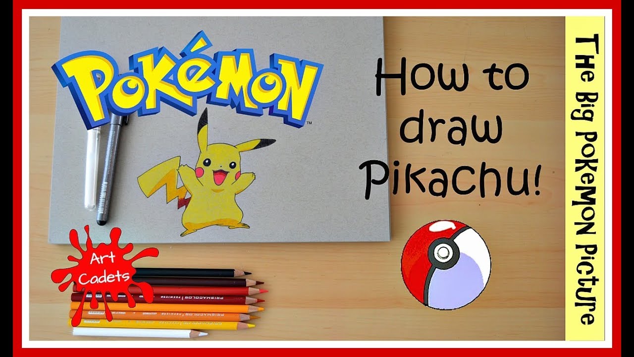 How to draw Pikachu Pokemon || The Big Pokemon picture! - YouTube