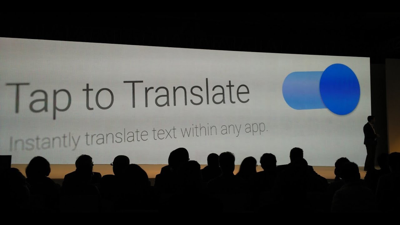 First Demo of Tap to Translate by Google India - YouTube