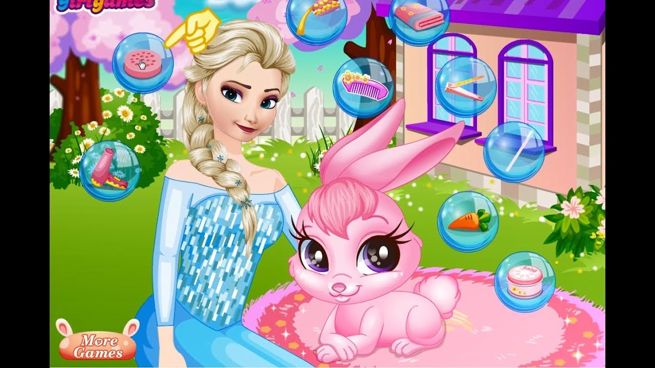 Elsa Pet Care - Animals Game - YouTube