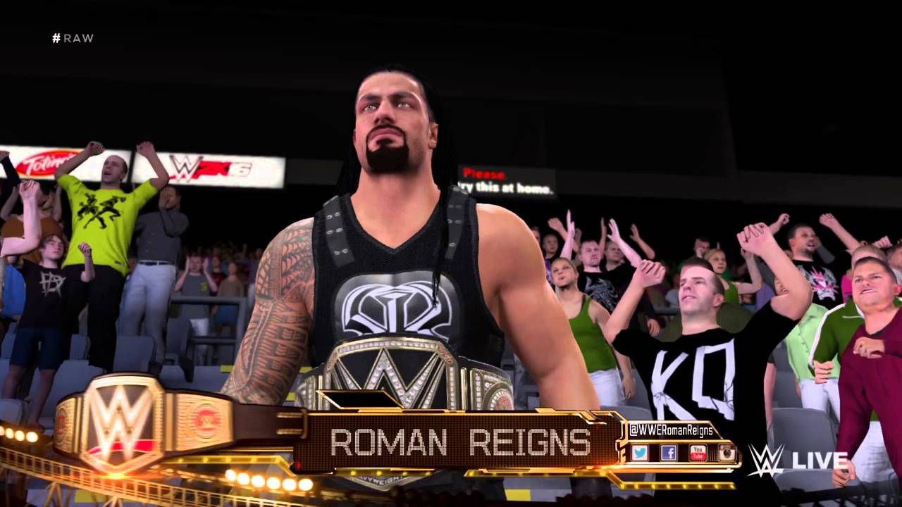 Roman Reigns New WWE World Heavyweight Champion (WWE 2K16) - YouTube